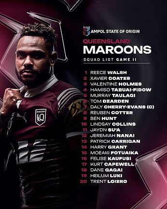Reece Walsh to lead Maroons in Origin 2 | LeagueNews.co